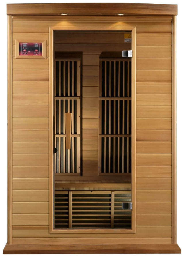 Maxxus MX-K206-01 Low EMF FAR Infrared Canadian Red Cedar 2 Person Sau – Home Sauna HQ