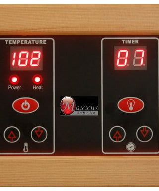 Maxxus MX-K356-01 Low EMF FAR Infrared Canadian Hemlock 3 Person Sauna ...